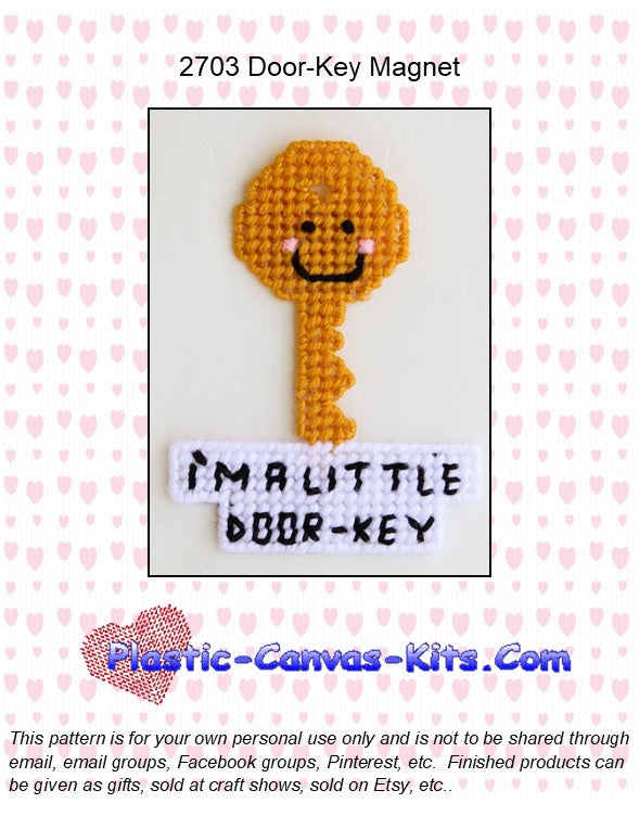 Door-key Magnet| Plastic-Canvas-Kits.com