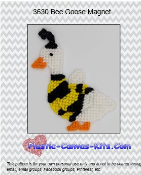 Bee Goose Magnet| Plastic-Canvas-Kits.com