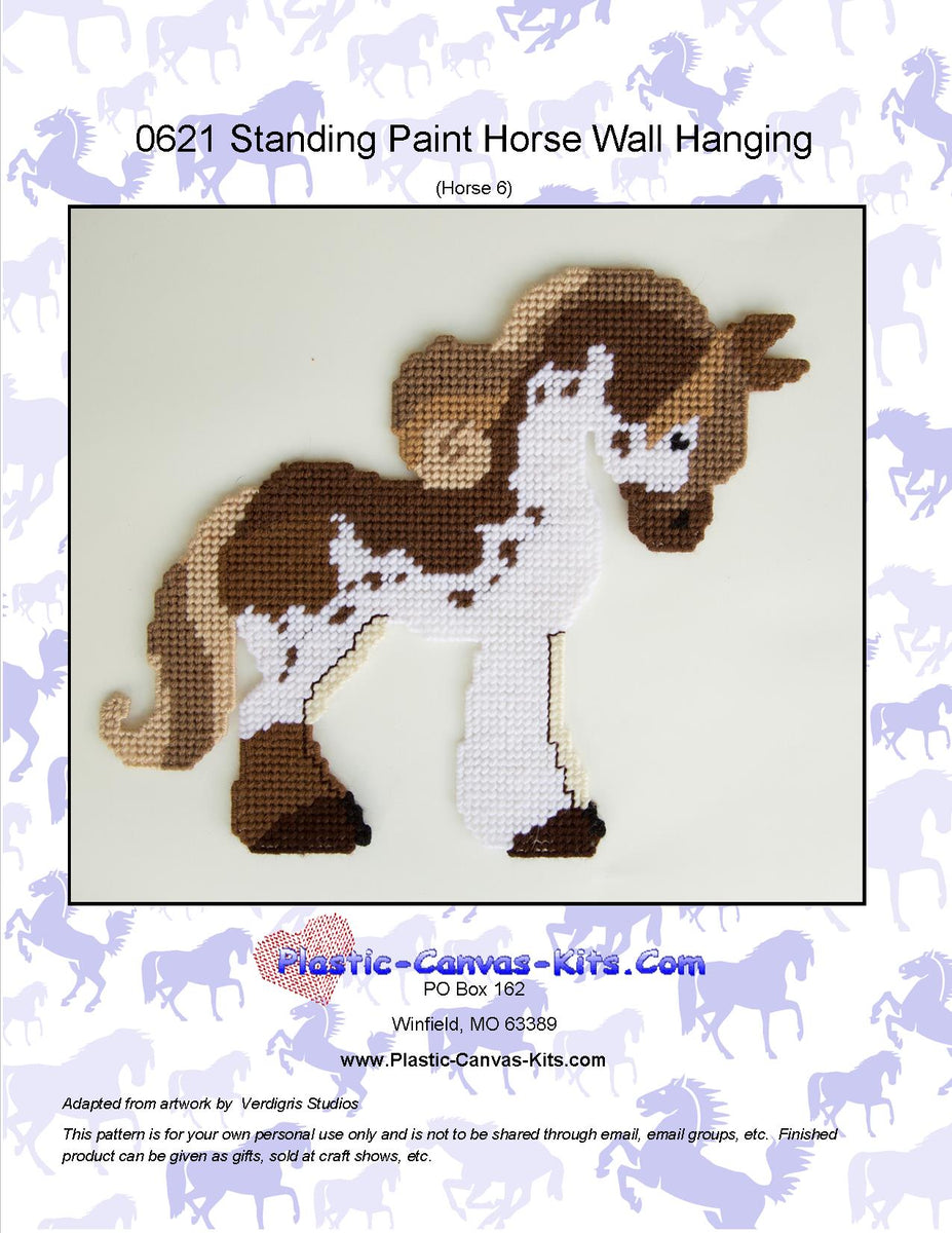 Standing Paint Horse| Plastic-Canvas-Kits.com